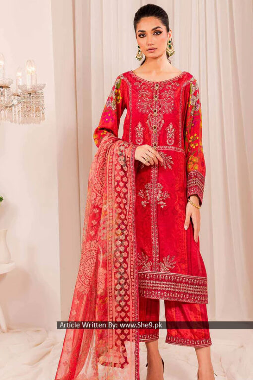 Charizma Winter Fall Collection 2023 - Unstitched Silk Dresses - She9.Pk