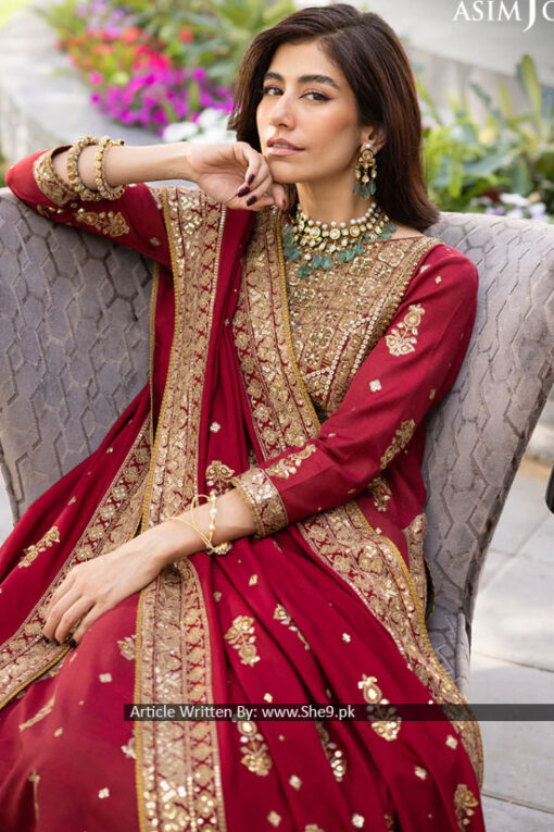 Syra Yousuf Featured in Asim Jofa Wedding Collection - She9.Pk