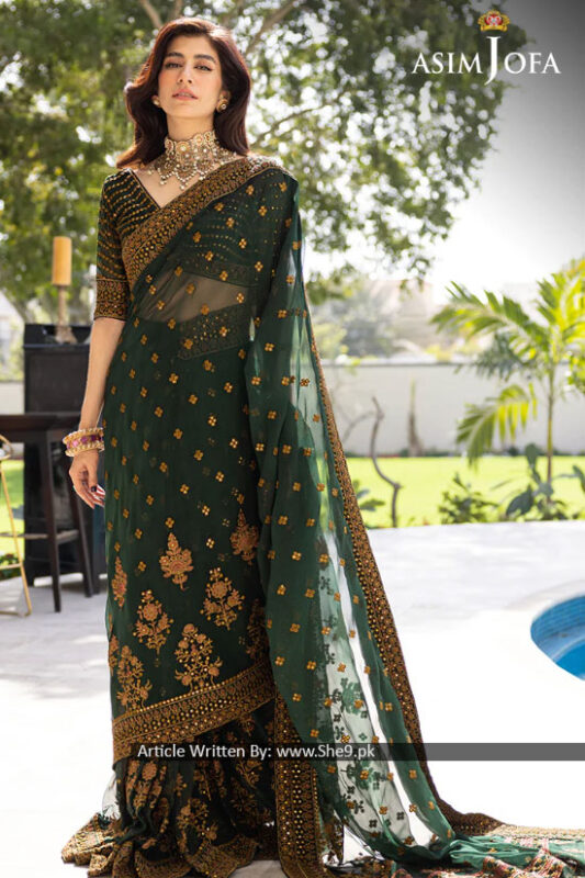 Syra Yousuf Featured in Asim Jofa Wedding Collection - She9.Pk