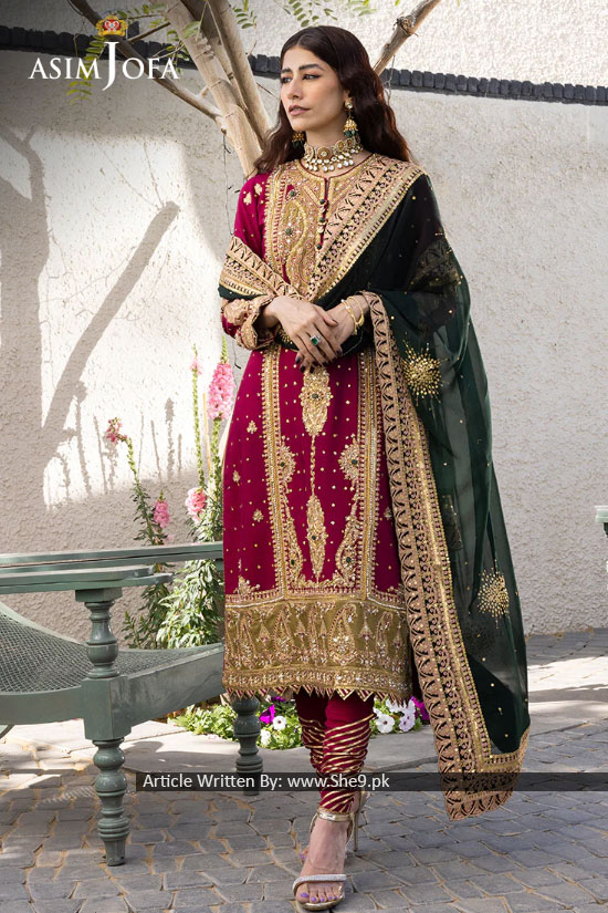 Syra Yousuf Featured in Asim Jofa Wedding Collection - She9.Pk